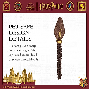 Harry Potter Nimbus 2000 Rope Pet Toy | Rope Tug Toy for Dogs Nimbus 2000 | Nimbus 2000 Dog Toy for Tugging with Crinkle and Squeaker | Rope Dog Toy for Pets