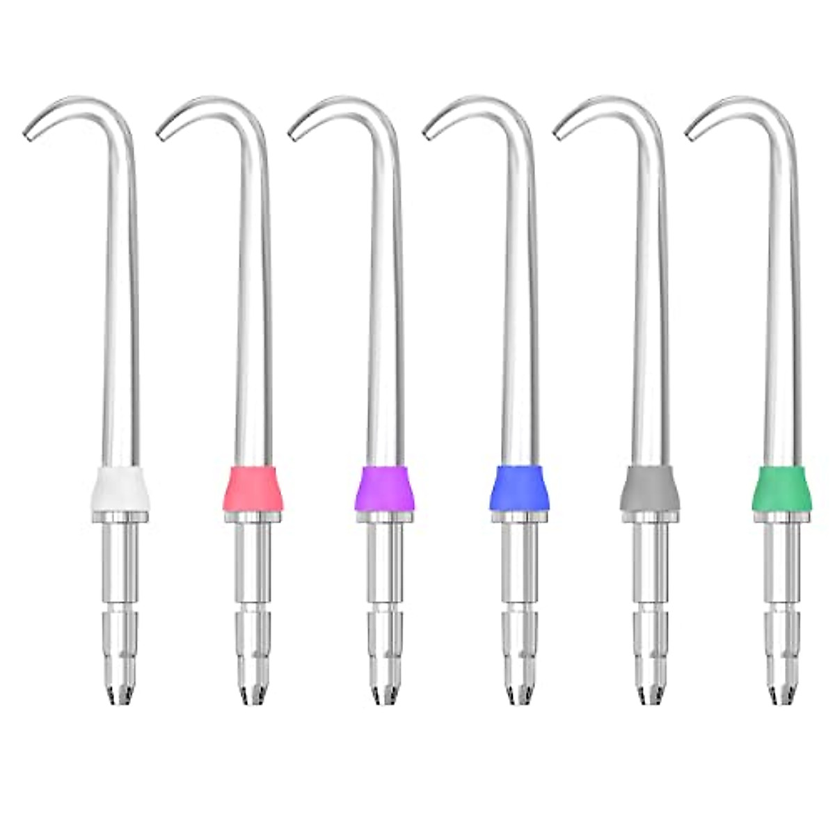 Replacement Tips for Waterpik Water Flosser (6 Implat Denture Tips)