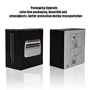 Shaver Replacement Foil and Cutters compatible with BaBylissPRO Barberology Double FXFS2G (Gold)