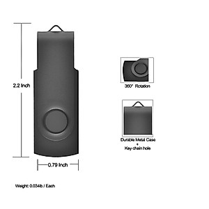 2GB USB Flash Drive 10 Pack JBOS 2 GB USB Drives Memory Stick Swivel 2G Thumb Drives Gig Stick USB2.0 Pen Drive for Date Storage, 2 Gig UBS Flash Drive, Zip Drive, Jump Drive, USB Stick (Black + Blue)