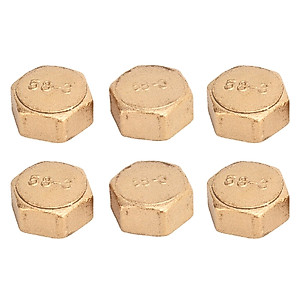 Pipe End Covers 3 4 1 Threaded Pipe End Seal Brass Caps Sealing Caps Pipe Caps Simple Installation