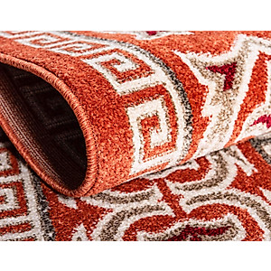 Unique Loom Outdoor Botanical Collection Area Rug - Atlanta (9' x 12' Rectangle, Cream/ Beige)