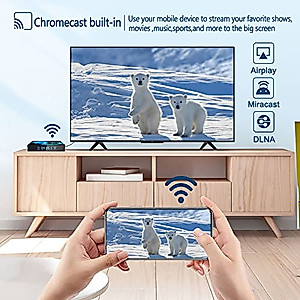 Android TV Box 10.0, Smart TV Box Android 2GB 16GB H616 Quad-Core 64bit CPU Support 2.4G +5G Dual WiFi Ethernet 100M BT 4.0 4K 6K Ultra HD Output H.265 Decoding Android Box
