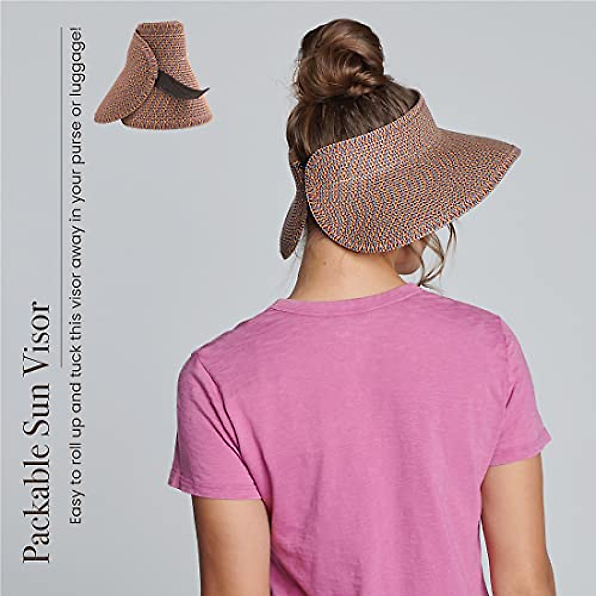 San Diego Hat Company's Signature Women's Ultrabraid Large Brim Visor