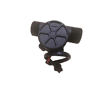 GREDIA 1/2" Water Flow Sensor Food-Grade Switch Hall Effect Flowmeter Fluid Meter Counter 1-30L/min