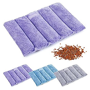 SuzziPad Heating pad Microwavable, 8 x 12" Reusable Heat Pads for Pain Relief, Moist Heating Pads for Cramps, Muscle Ache, Joints, Back Pain, Neck, Shoulder, Warmer Heat Pack (Purple)