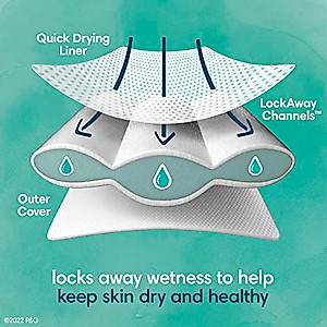 Pampers Pure Protection Diapers Size 1, 82 count - Disposable Diapers