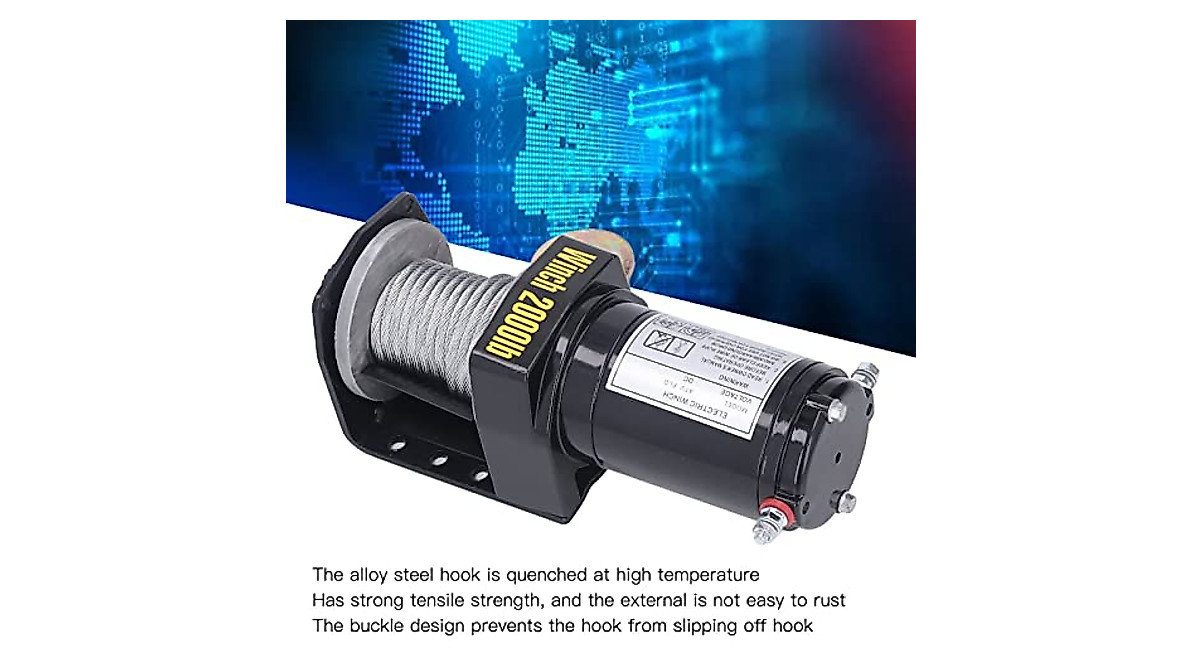 Electric Winch 2000LBS - Tough and Reliable Towing Kit