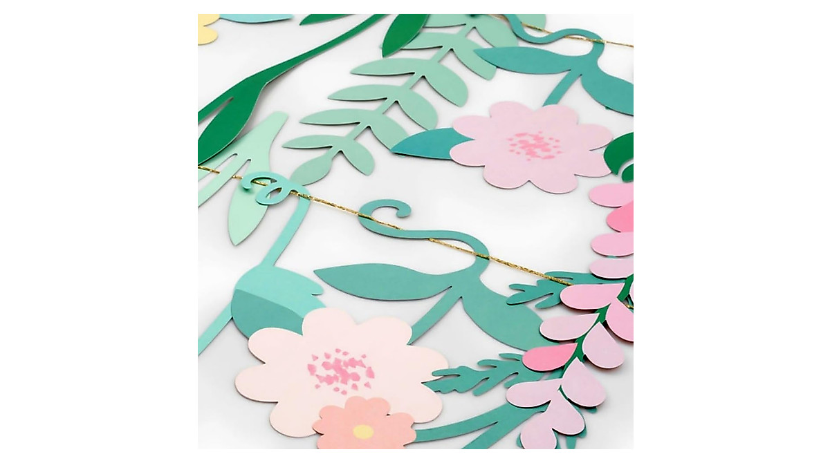 Colorful Wildflower Garland for Party Decorations