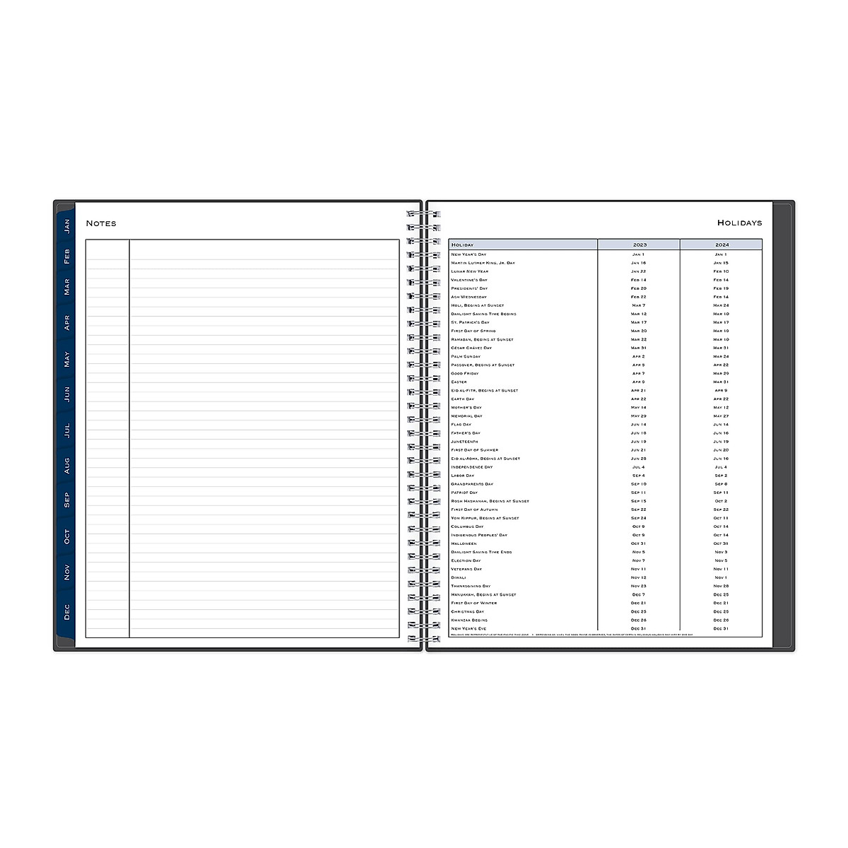 Blue Sky 2023 Weekly and Monthly Planner, January - December, 8.5" x 11", Flexible Cover, Wirebound, Passages (142073)