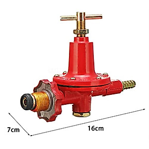 0-30PSI Adjustable High Pressure Propane Regulator for LP Gas Outdoor BBQ Burner Fryer Valve