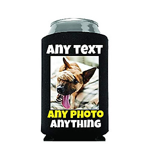 Custom Can Cooler WYCO Products Customizable can Cooler (Black)