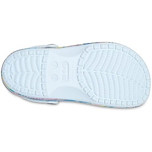 Crocs Baya Lined Clogs, Fuzzy Slippers for Kids and Toddlers, Rainbow Swirl, 13 US Unisex Little