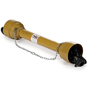 Titan Attachments 35.5" Collapsed Length PTO Shaft, Shear Bolt Included, 1-3/8-In. x 6 Spline on Both Ends