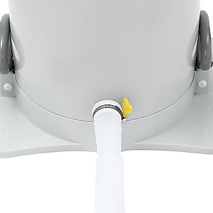 LIAPDG 12L/3.17 Gal Manual Dehydrator, Portable Foot Pedal Washing Machine Lightweight Manual Draw Cord Spin Dryer for Thick Duvet Covers, Bed Sheets in Traveling, Student Residence