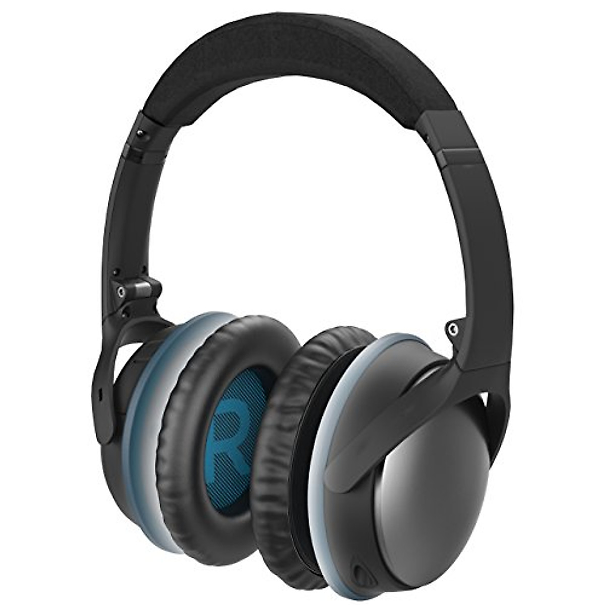 Bose Headphone Replacement Ear Pads for Bose QC15 and QC25, Enhanced Noise Isolation + Supreme Comfort PU Leather EarPads Cushion Set (Ae2i, Quietcomfort 15, Quiet Comfort 25)