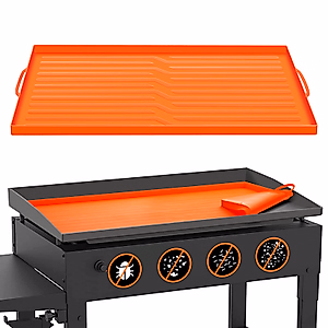 Griddle Mat Silicone Protective Cover, 28" Silicone Grill Cover Blackstone Accessories Protective Mat Cover for Blackstone 28 Inch Griddle - Heavy Duty Food Grade Silicone BBQ Grill 28" x 18"