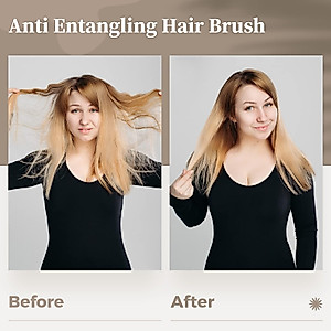 Anjetan 100 Packs Hair Brushes, Anti Entangling Hair Brushes Anti Static Massage Combs, Disposable Plastic Hair Combs for Curly Wet Dry Hair for Homeless, Shelter, Hotel, Nursing Home