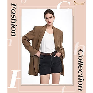 JASGOOD Women's Coffee Pu Leather Belt for Jeans Pants Gold Buckle Lady Casual Dress Waist Belt (Coffee,Fit Waist Size 26-30inch)