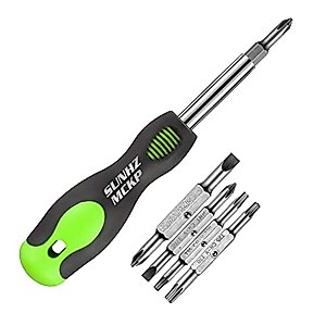 SUNHZMCKP 8 in 1 Screwdriver, Portable multi-purpose screwdriver set，High-Strength Bits, Phillips, Slotted, Torx，Suitable for outdoor and daily repair tools,The best tool gift
