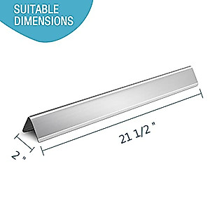 21.5 Inch Stainless Steel Flavorizer Bars for Weber Spirit E-210 Spirit 200 Series,7535 Heat Plate Replacement for Weber Grill Parts,5 Pack