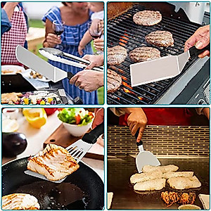 Leonyo Griddle Accessories, 22Pcs Flat Top Grill Spatulas Stainless Steel Griddle Spatula with Metal Scraper, Fish Turner, Burger Press, BBQ Accessories for Outdoor Kitchen Barbecue, Camping Grilling