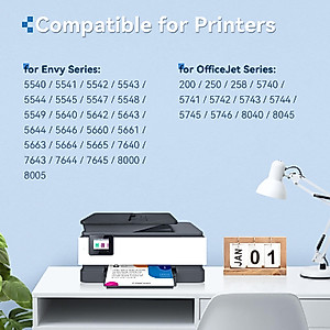 AAKIDInk Remanufactured Ink Cartridge Replacement for HP 62XL, Black