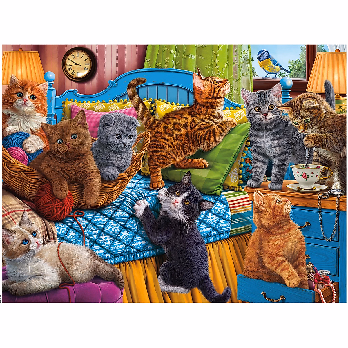Ceaco - Paws Gone Wild Collection - Cute Kittens - 550 Piece Jigsaw Puzzle