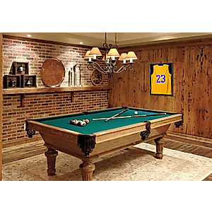 KCRasan Jersey Display Frame Case - Large Lockable Frames Shadow Box with UV Protection for Baseball Basketball Football Soccer Hockey Sport Shirt Matte Black Finish