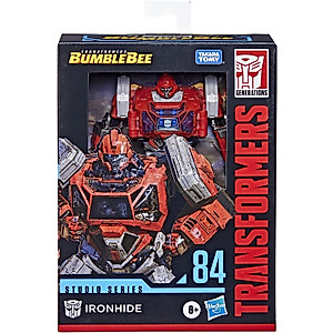 Transformers Toys Studio Series 84 Deluxe Class Bumblebee Ironhide Action Figure - Ages 8 and Up, 4.5-inch