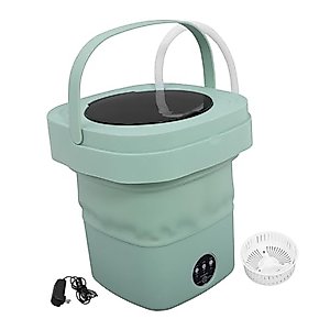 LIFKICH Folding Washing Machine Mini Washer Portable Clothes Washer Small Laundry Machine Washing Machine Foldable Washing Machine Mini Portable Bucket Washing Machine Plastic Green