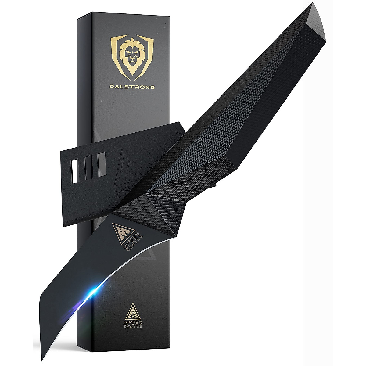 Dalstrong Shadow Black Series Pairing Knife 4 inch bundled with Bird's Beak Paring Knife - Black Titanium Nitride Coated - High Carbon