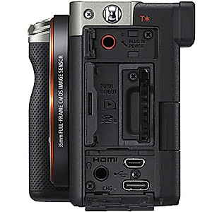 Sony a7C Mirrorless Full Frame Camera Alpha 7C Interchangeable Lens Body Only Silver ILCE7C/S Bundle with Deco Gear Case + Extra Battery + Flash + Filters + 64GB Card + Software Kit and Accessories