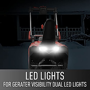 Snow Blower - 80V 6.0Ah Battery Powered Snow Blower, 21'' Electric Snow Thrower, Cordless Snow throwers