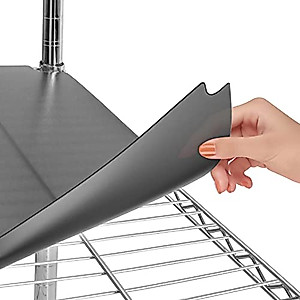 Shelf Liners for Wire Shelf Liner Shelving 14" X 36",Black Plastic Pantry Wire Rack Metal Shelf Liner for Wire Shelves Shelving Accessories Frosted Translucent