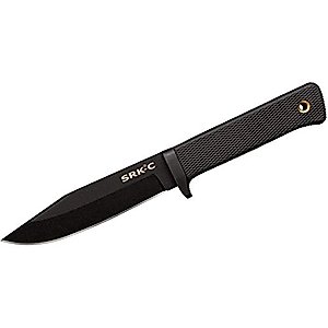 Cold Steel SRK-C Survival Rescue Fixed Blade Knife with Secure-Ex Sheath - Standard Issue Knife of the Navy Seals, Great for Tactical, Outdoors, Hunting and Survival Applications, SK-5 Steel, Compact