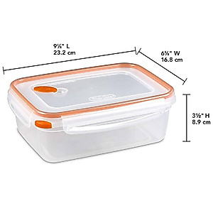 STERILITE Food Storage containers, 8.3 Cup, Orange