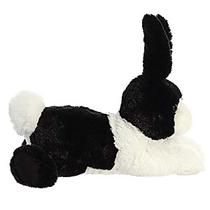 Aurora® Adorable Flopsie™ Dutch Rabbit Stuffed Animal - Playful Ease - Timeless Companions - Black 12 Inches