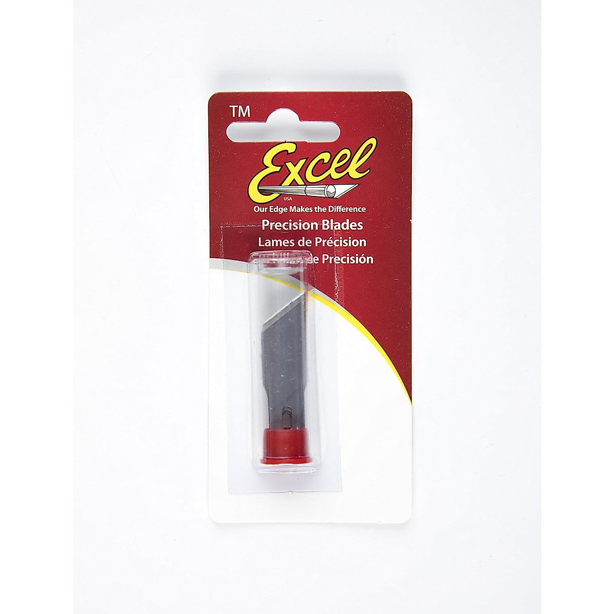 Excel Blades #19 Angled Wood Chisel Blade, 1 Inch, American Made Replacement Hobby Blades, 5 Pack
