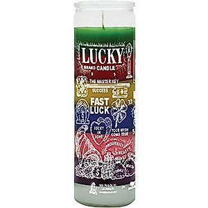 Indio 7 Day Glass Candle Fast Luck 7 Colors