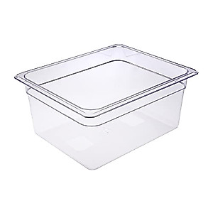 luston 6-Pack Plastic Food Pan, 1/2 Size 6" Deep,NSF, Commercial Food Pan, Catering Food Pan