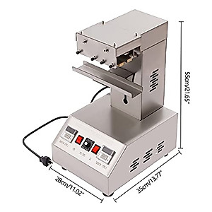 DF-20 Semi-auto Plastic Tubr Sealer - Pneumatic Tube Sealing Machine for Al-plastic Cosmetic Tube Sealer Cream Cosmetic Toothpaste Paint 5-20Piece/min 8-55mm Pipe 110V US