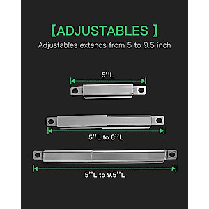 Dtong Universal Crossover Tubes,Replacement for Charbroil Advantage 463344116,463241113,463449914,Nexgrill 720-0830h and Others Most Grills Crossover. Adjust from 5in to 8in(3-Pack),6.18x2.4x2.13 in