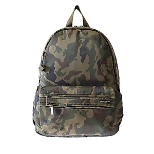Hedgren Earth Sustainably Made Backpack with Detachable Waistpack, Olive Camo Green
