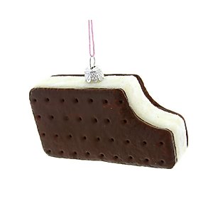Novelty Glass Ice Cream Sandwich Ornament