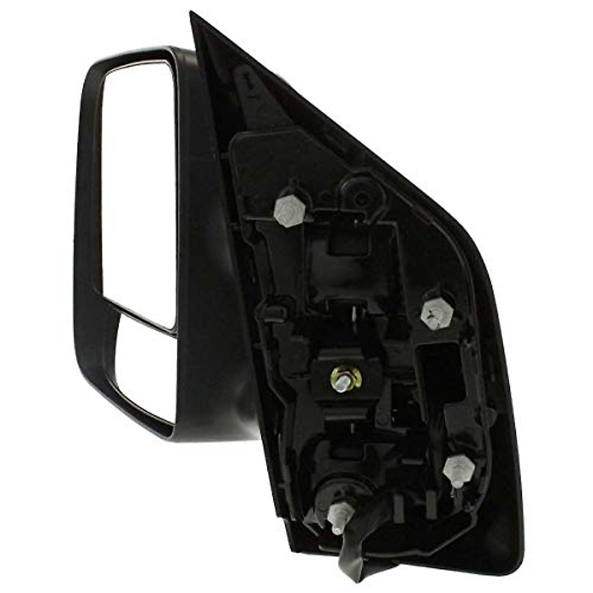 AutoShack KAPNI1320203 Driver Towing Mirror Power Black Textured Heated Manual Folding Replacement for 2006 2007 2008 2009 2010 2011 2012 2013 2014 2015 Nissan Titan 5.6L V8 4WD RWD