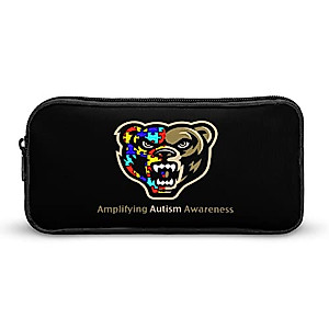 Amplifying Autism Awareness Pencil Case Makeup Bag Big Capacity Pouch Organizer for Office College
