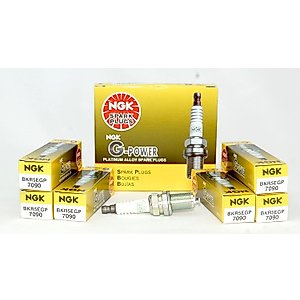 NGK 7090 G-Power Platinum Spark Plugs BKR5EGP - 6 PCSNEW