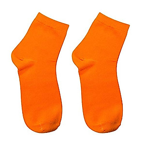 AzWeiler Unisex Cotton Colorful Quarter Crew Socks Athletic Breathable Socks 4-Pair Package (Men8-12 Women 7-11)