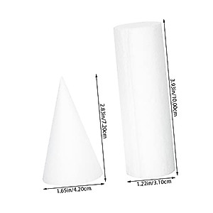 Abaodam 1 Set Dummy Cake Fake Cake Baking Practicing Tool Cake Photography Prop Cake Prop Simulated Cake Model Cake Dummy Tool Cake Diy Model Party Decor White Foam Party Supplies Wedding